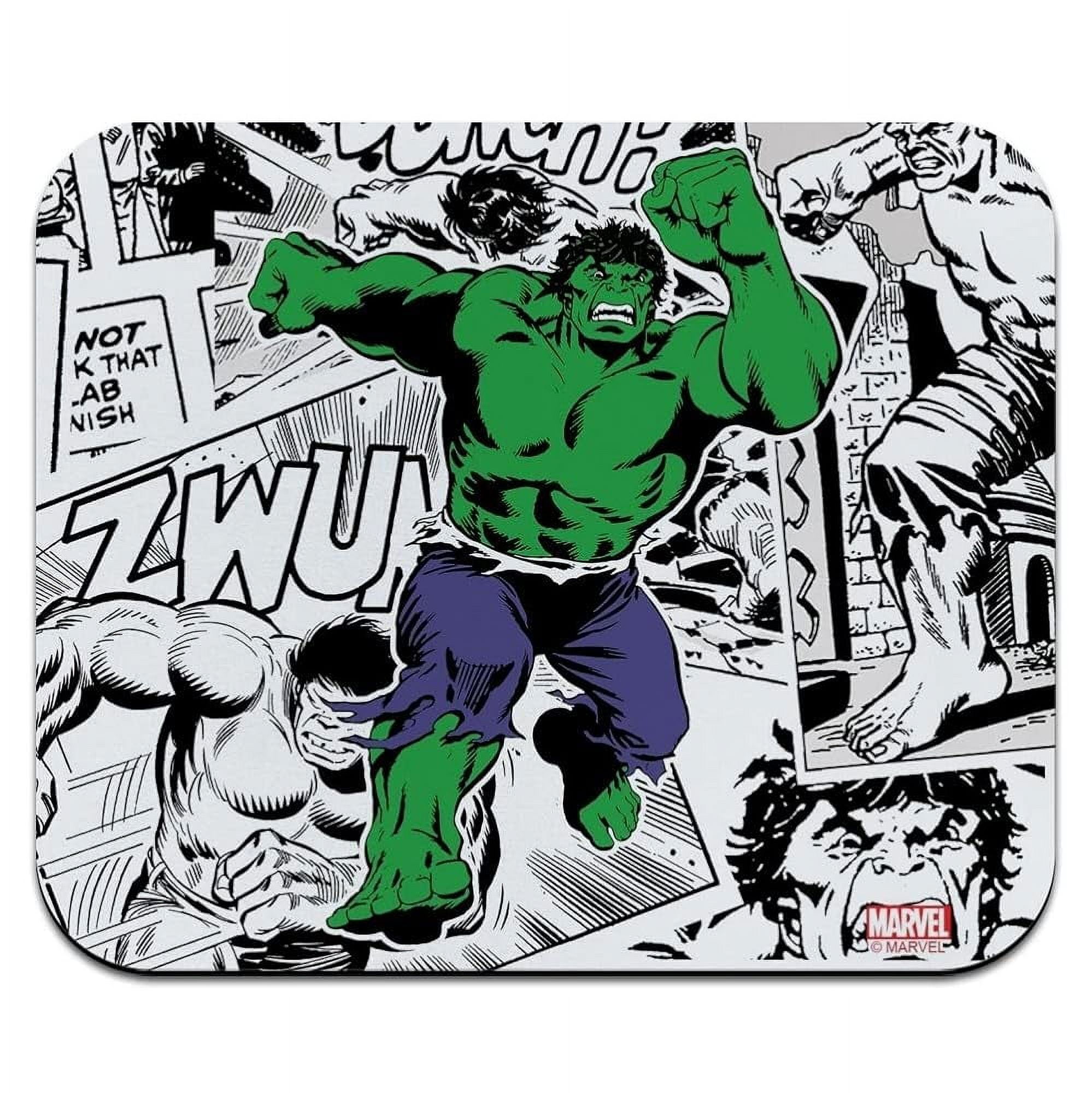 Hulk Comic Collage Low Profile Thin Mouse Pad Mousepad - Walmart.com