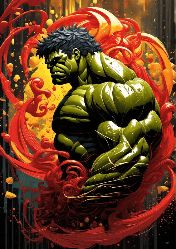 Hulk DIY Diamond Painting 12x16Inch, Full Round Drill Kits Cross Stitch ...