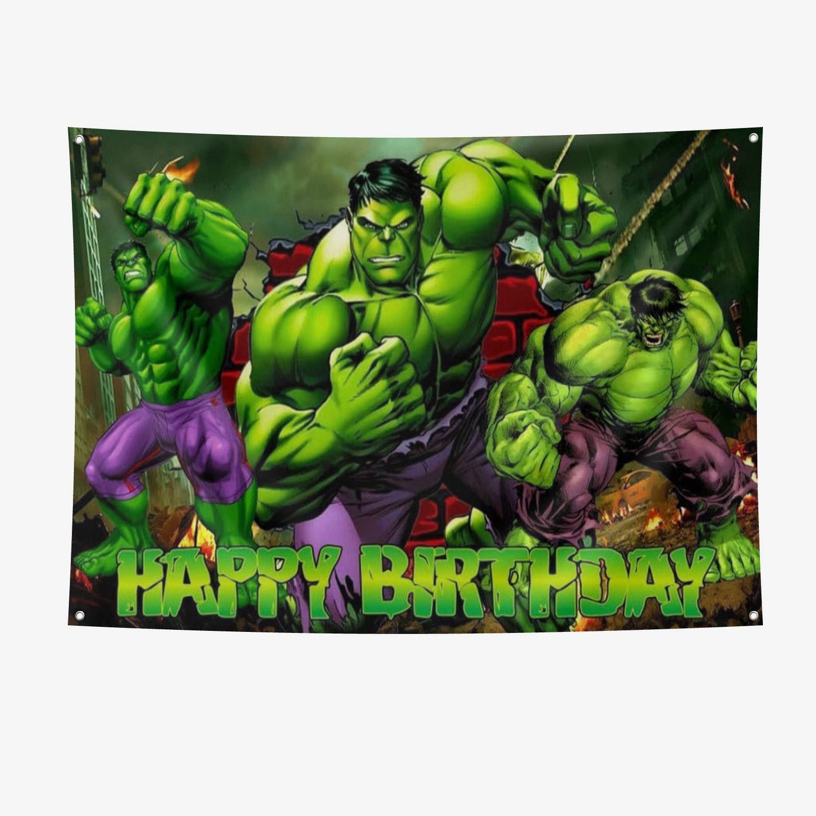 Hulk Festival Backdrop Party Banner 7x5ft Party Supplies Large Size ...