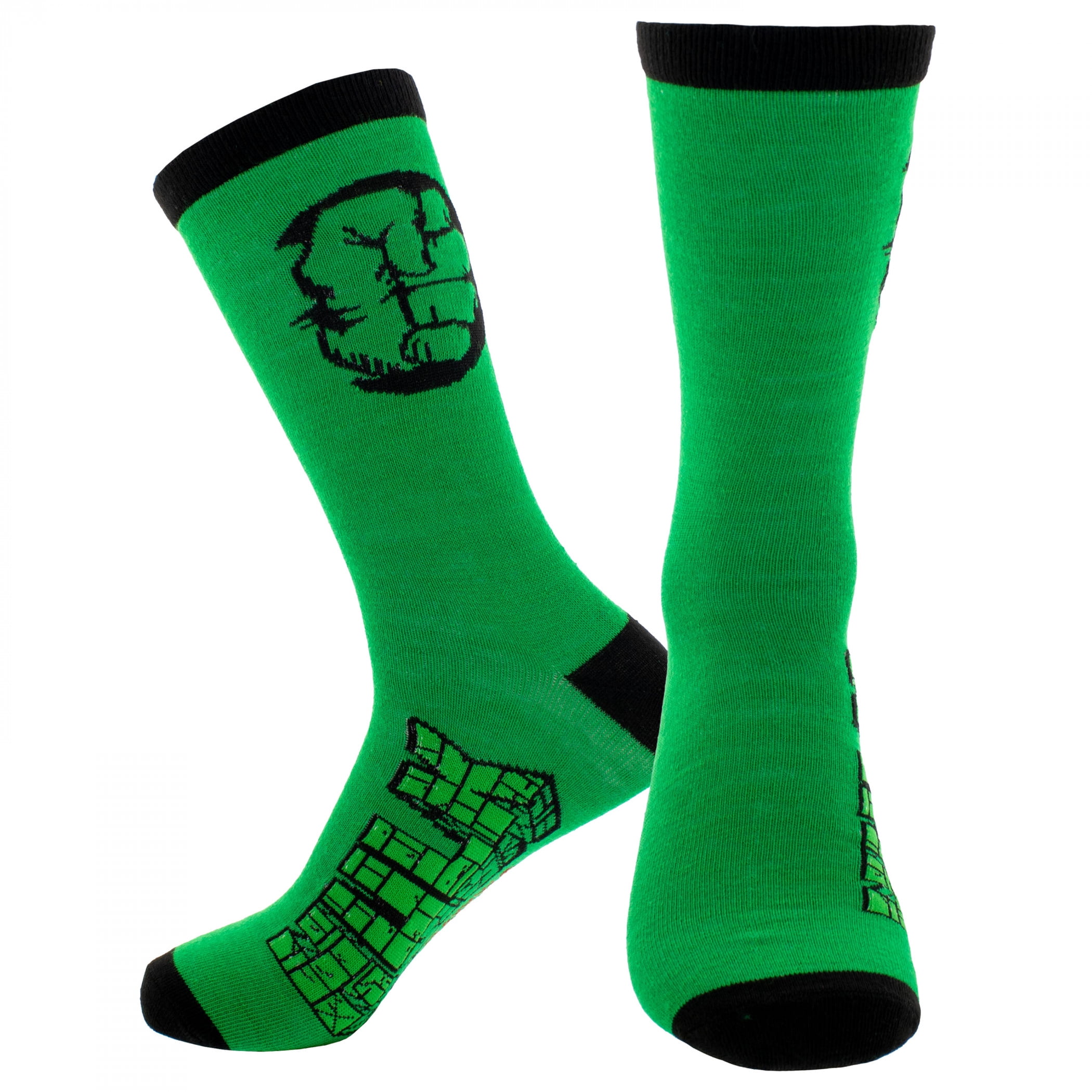 Hulk Fist Pump Crew Socks - Walmart.com