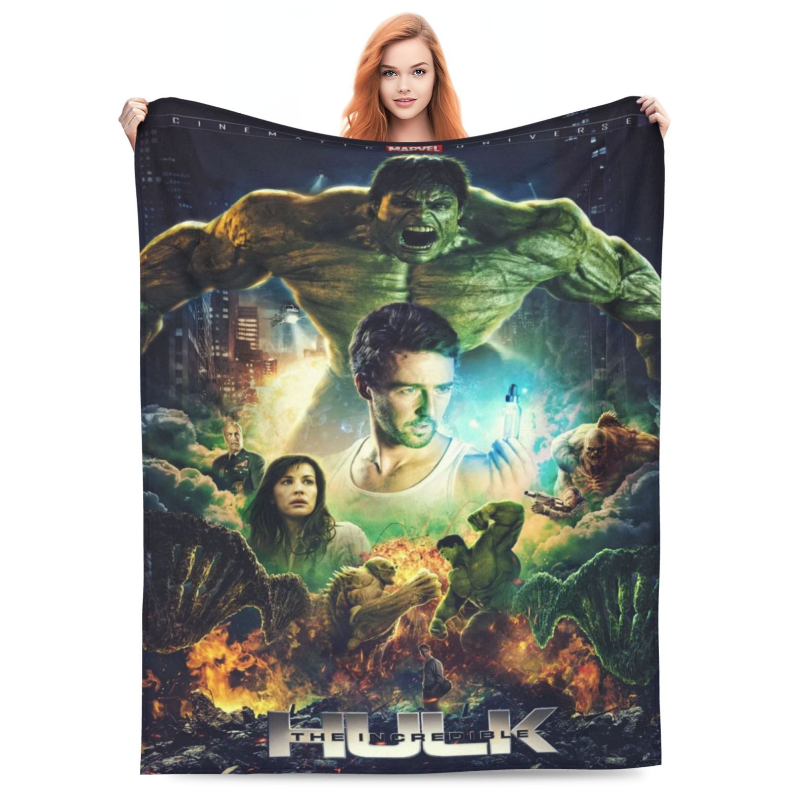 Hulk Fleece Throw Blanket For Couch Or Bed - Plush Cozy Fuzzy Blanket ...