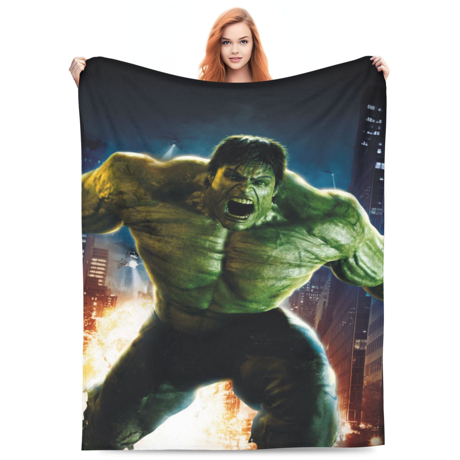Hulk Fleece Throw Blanket For Couch Or Bed - Plush Cozy Fuzzy Blanket ...
