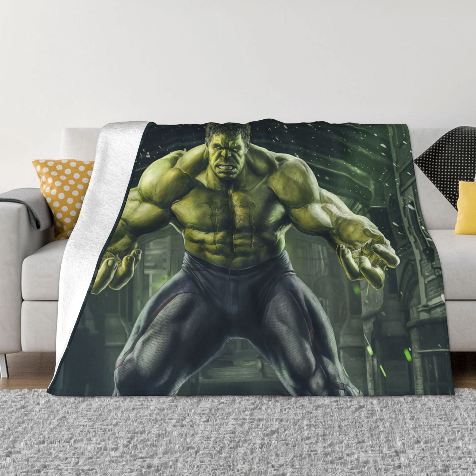 Hulk Fleece Throw Blanket For Couch Or Bed - Plush Cozy Fuzzy Blanket ...