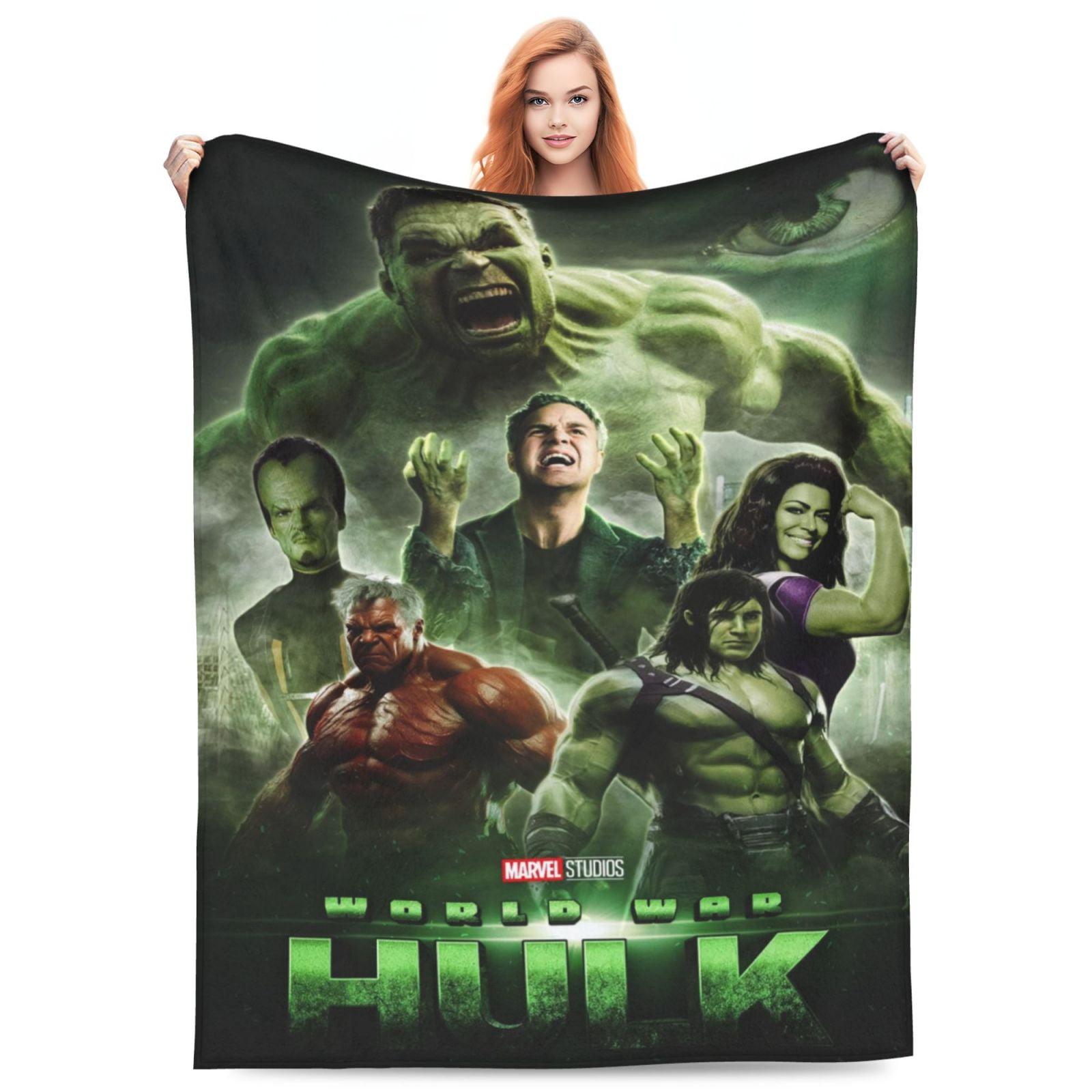 Hulk Fleece Throw Blanket For Couch Or Bed - Plush Cozy Fuzzy Blanket ...