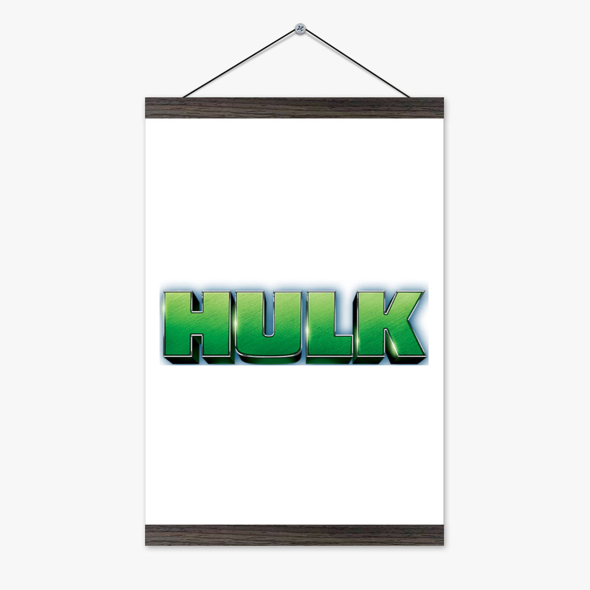Hulk Funny Poster Wall Hanging Scroll Wooden Frame Poster Canvas Wall ...