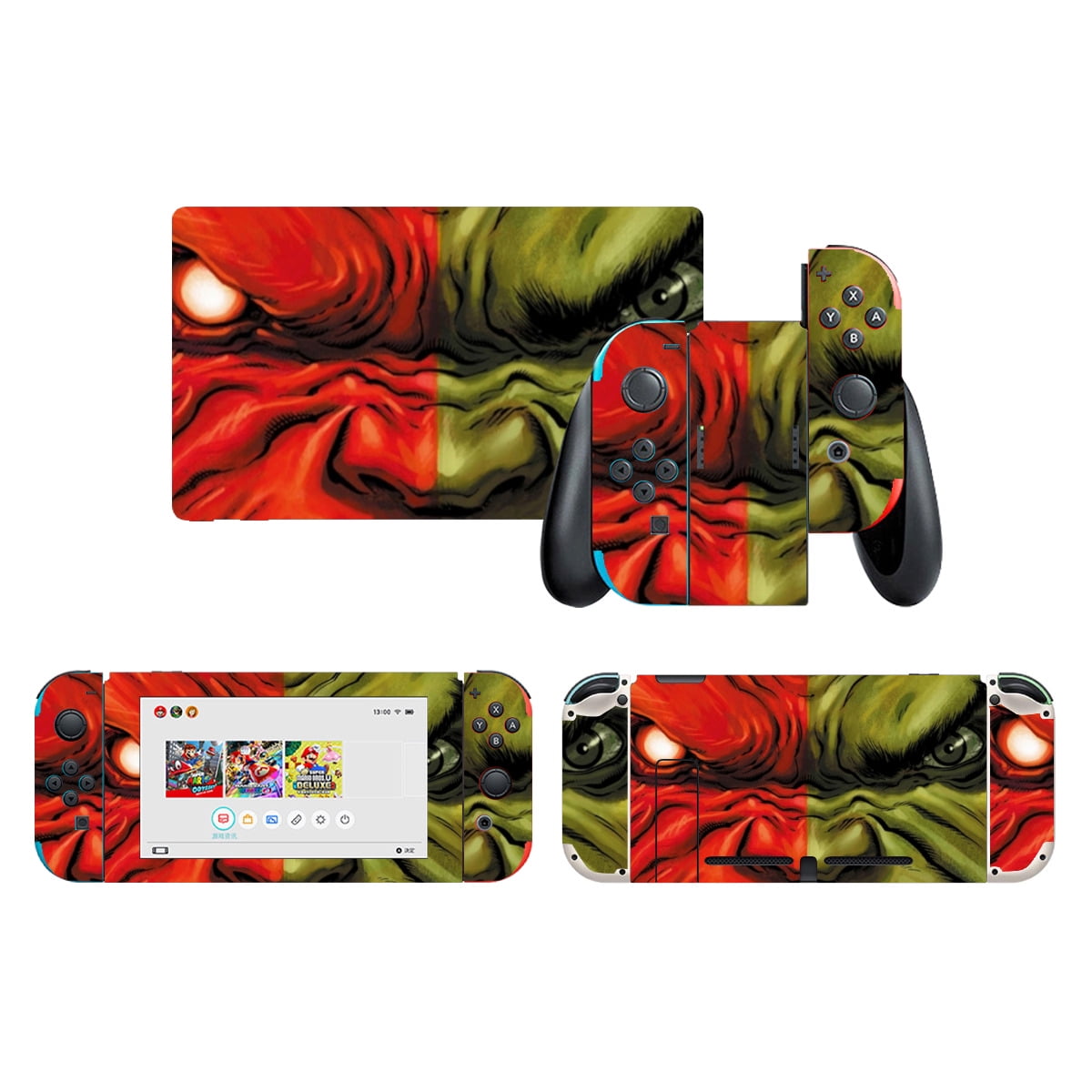 Hulk Game Switch Skin - Anime Cartoon Game Sticker, No Bubble ...