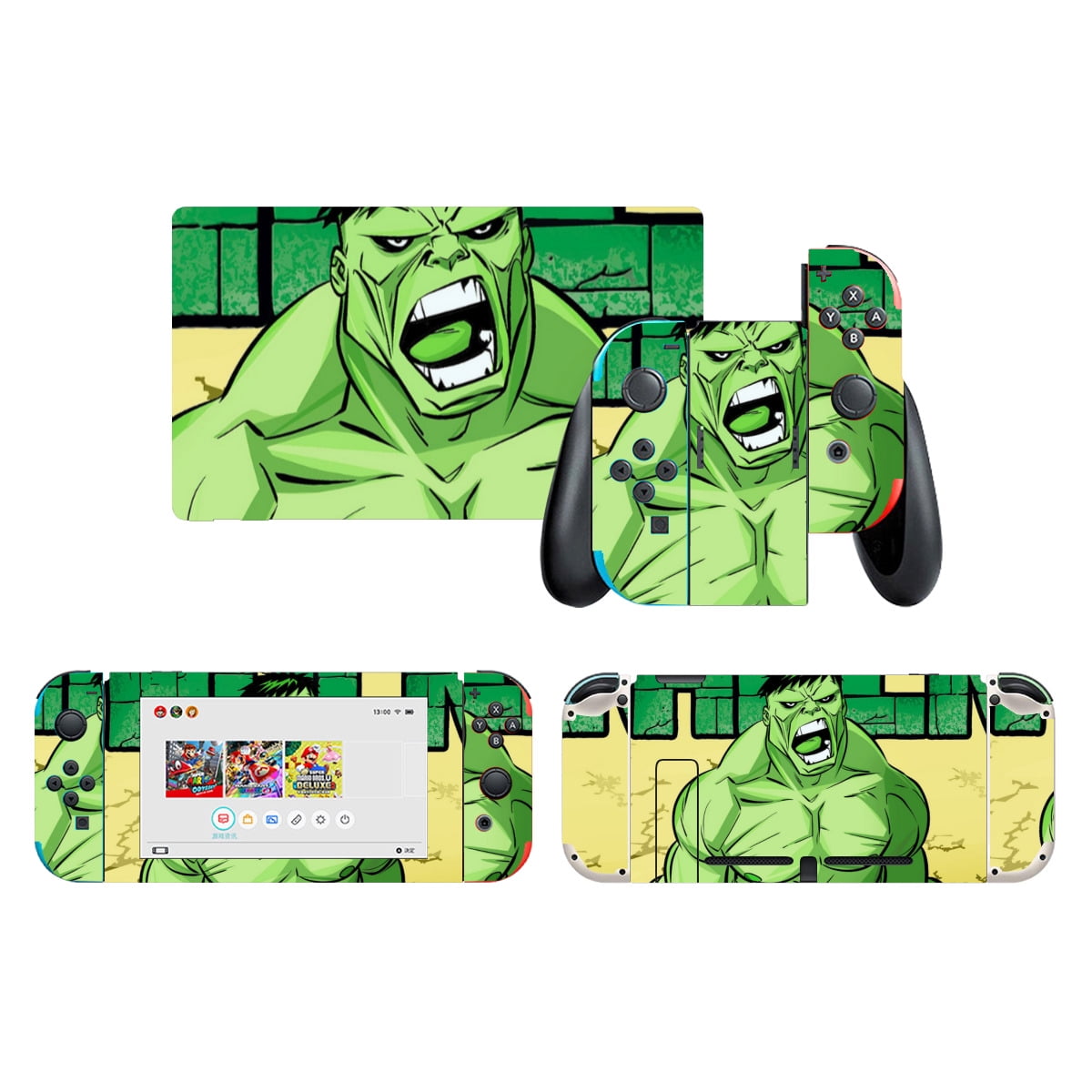 Hulk Game Switch Skin - Anime Cartoon Game Sticker, No Bubble ...