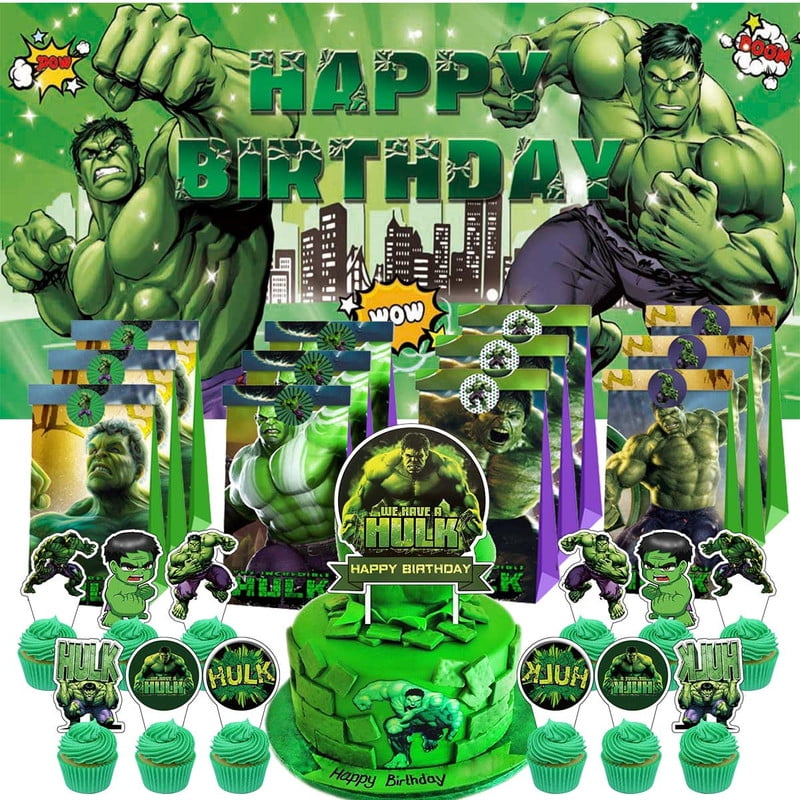Hulk Goodie Bags Treat Candy Decorations Party Favor Supplies Birthday ...