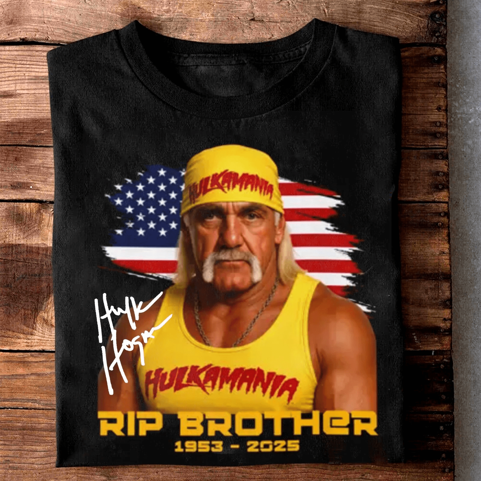 Hulk Hogan 1953-2025 Rip Gift FunnyBlack All Size - Walmart.com