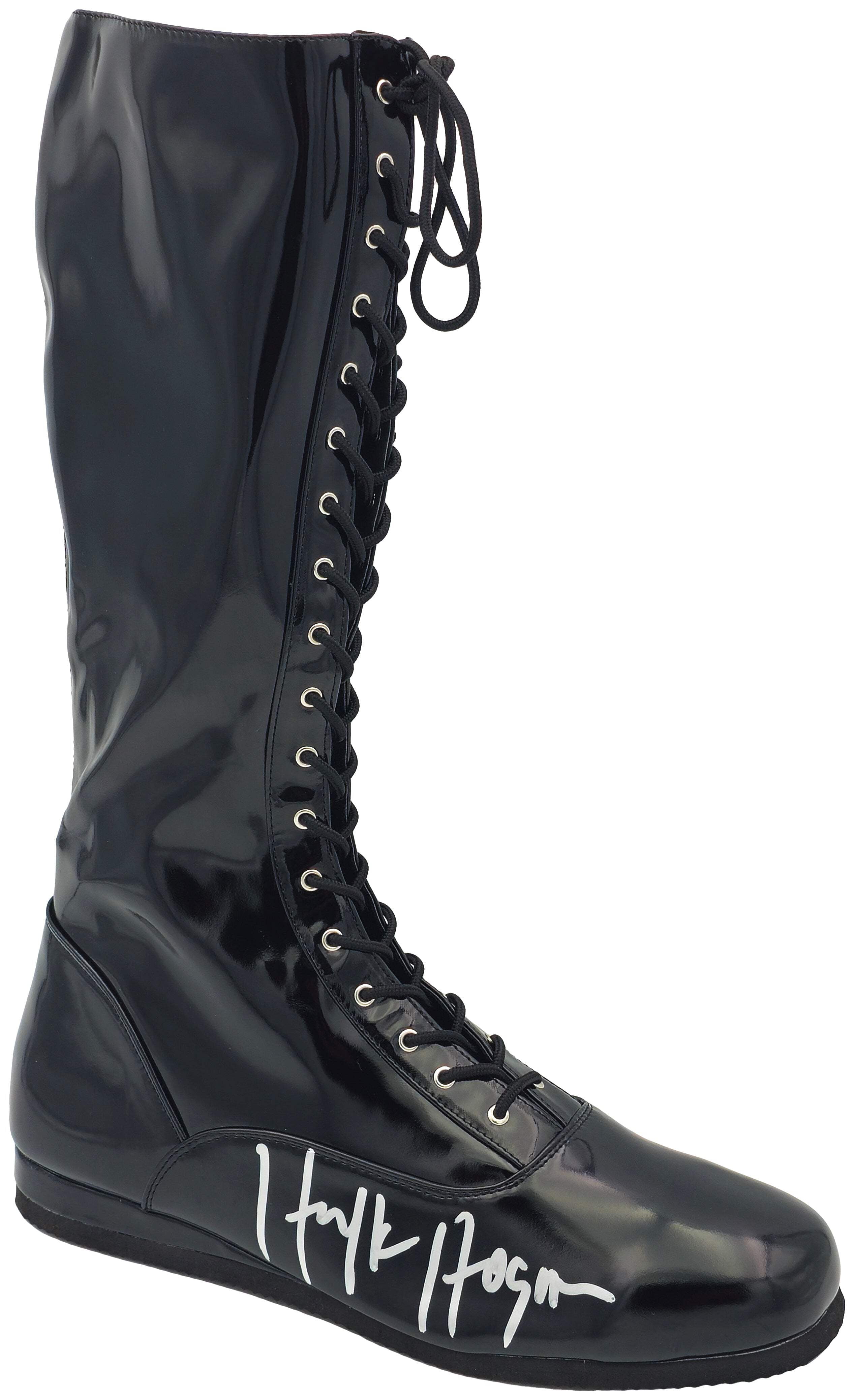 Hulk Hogan Autographed Black Right Foot Boot Shoes WWE JSA Stock ...