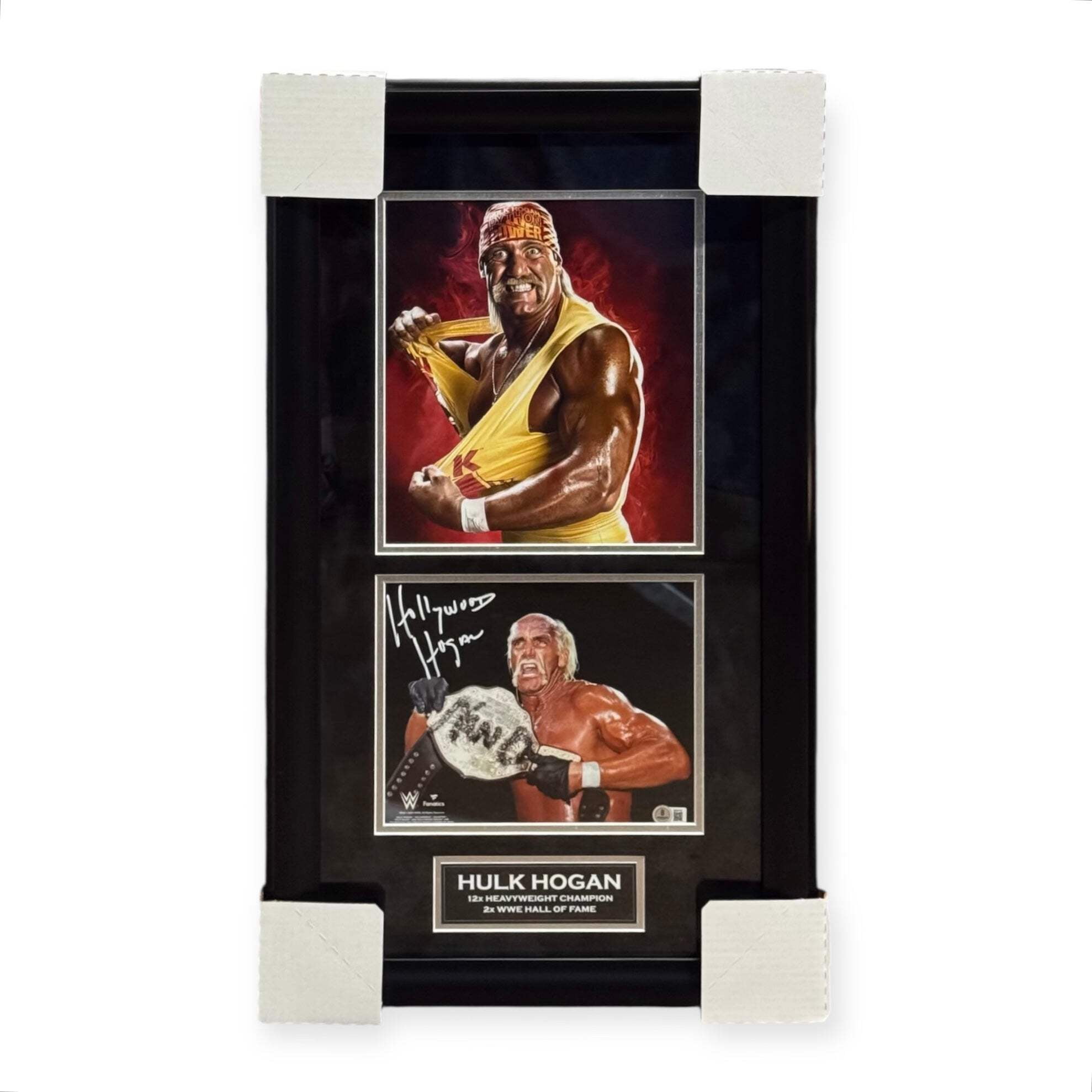 Hulk Hogan Autographed Photo Collage Framed Beckett - Walmart.com