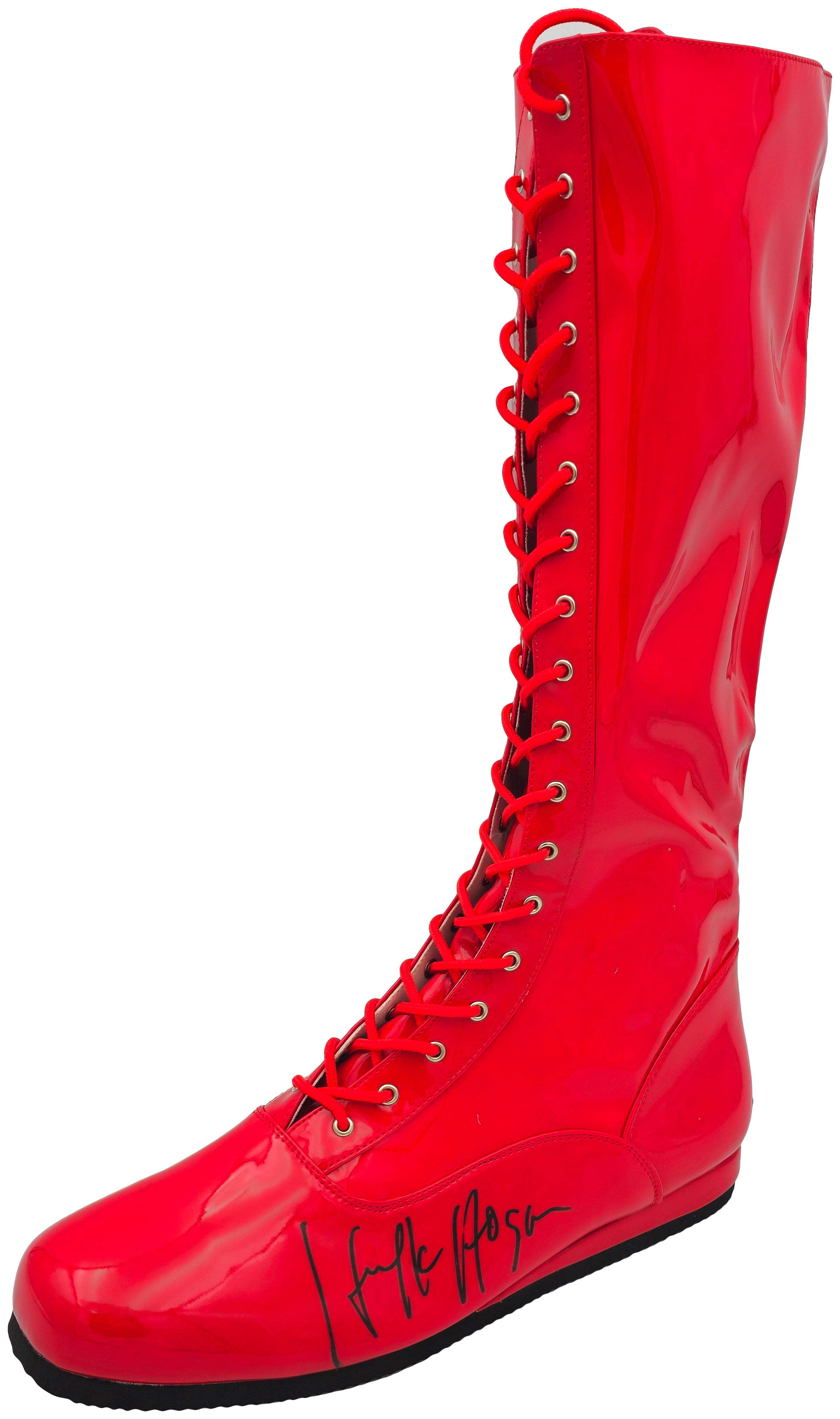 Hulk Hogan Autographed Red Left Foot Boot Shoes WWE JSA Stock #237076 ...