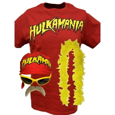 Hulk Hogan Hulkamania Boys Kids Red Costume - Walmart.com