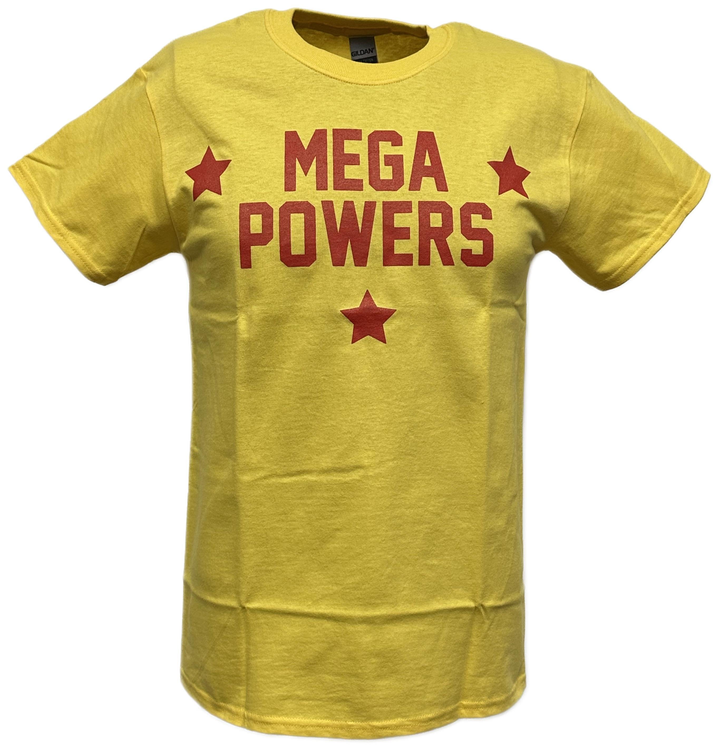 Hulk Hogan Macho Man Randy Savage Mega Powers Yellow T-shirt 4XL ...