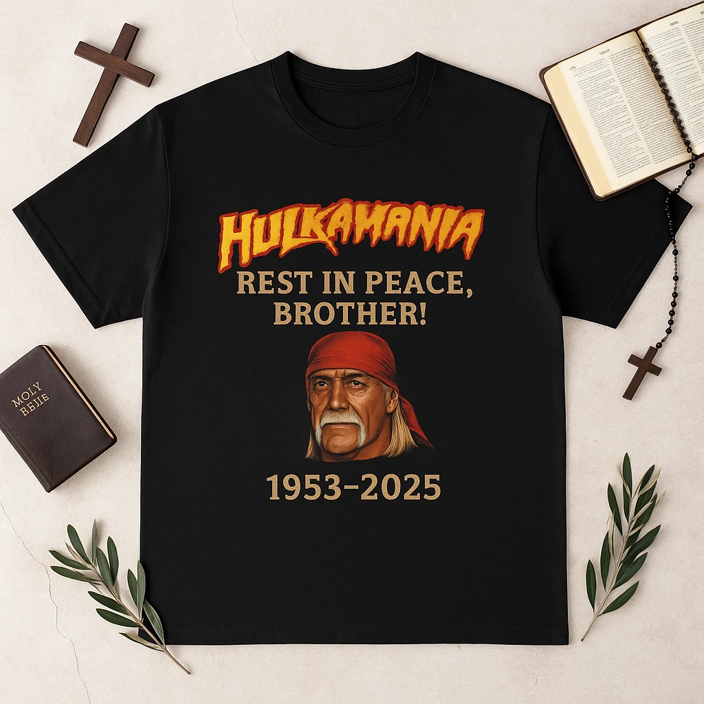 Hulk Hogan Memorial Shirt RIP Rest in Piece Brother 1953–2025 WWE ...