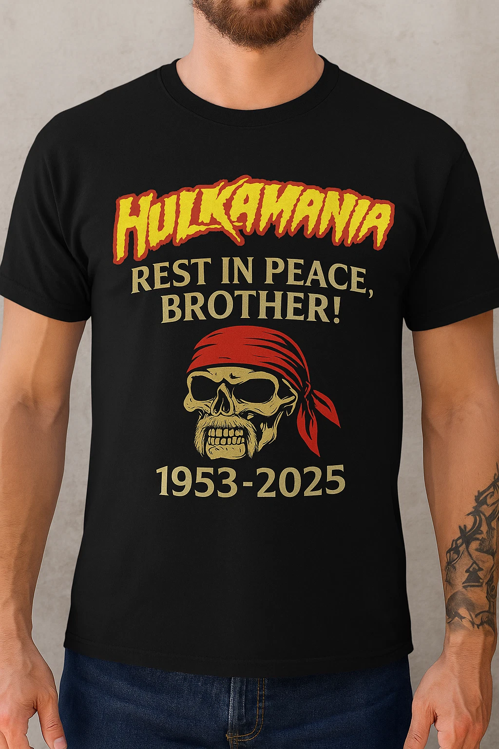 Hulk Hogan Memorial Shirt RIP Rest in Piece Brother 1953-2025 WWE Tee ...