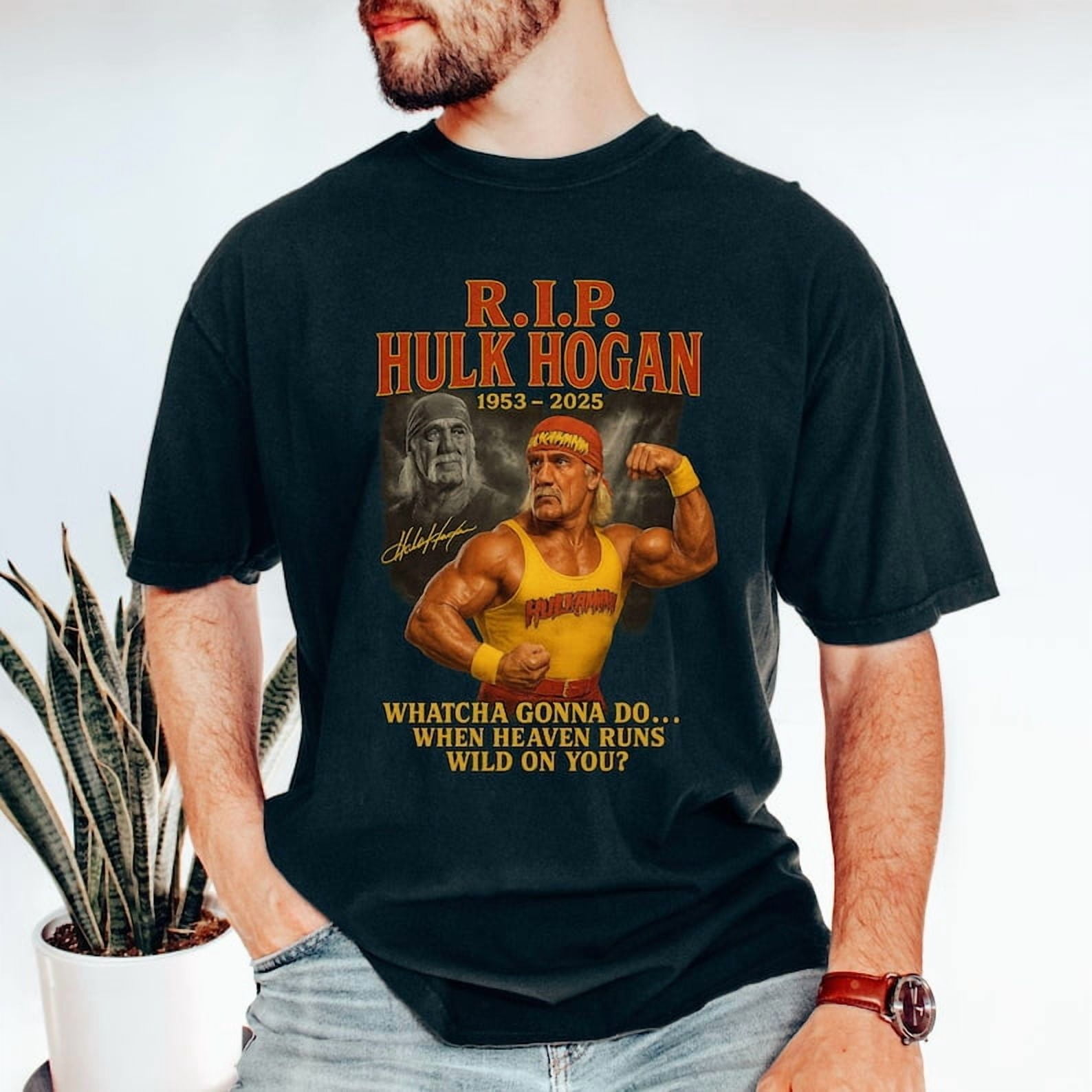 Hulk Hogan RIP Shirt, Hulk Hogan Tribute Shirt, Rest In Power Brother ...