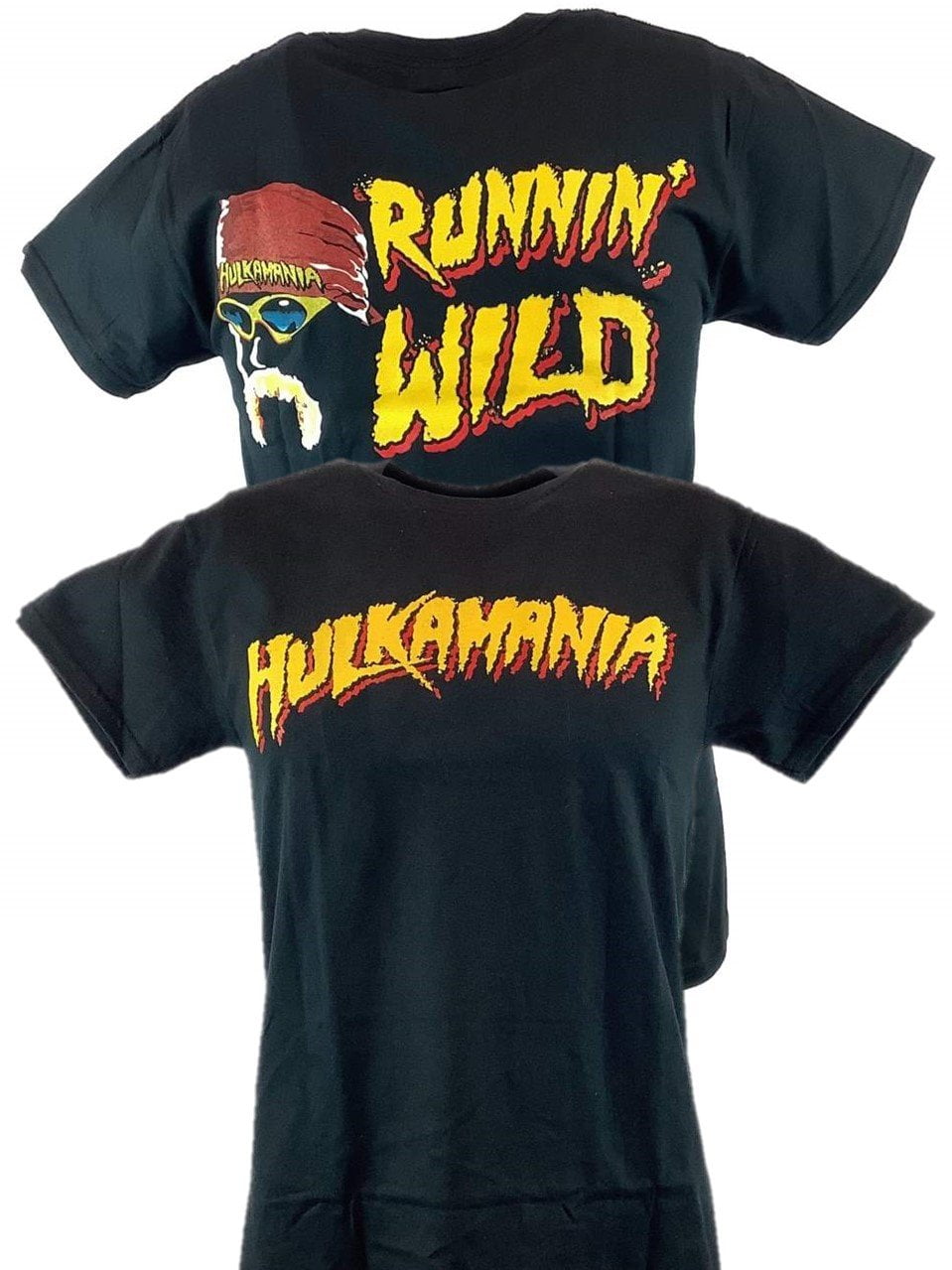 Hulk Hogan Running Wild Hulkamania Mens Black T-shirt M - Walmart.com