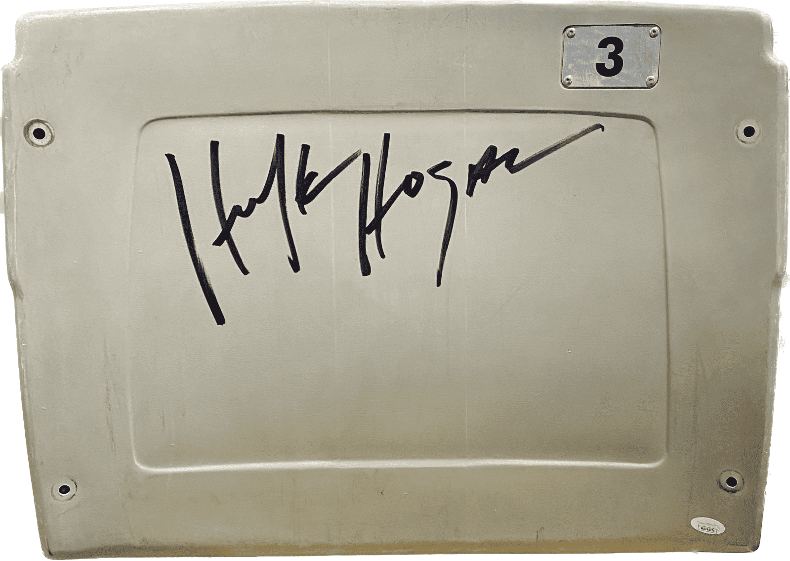 Hulk Hogan Signed Autographed Silver Pontiac Silverdome Seat Back JSA ...