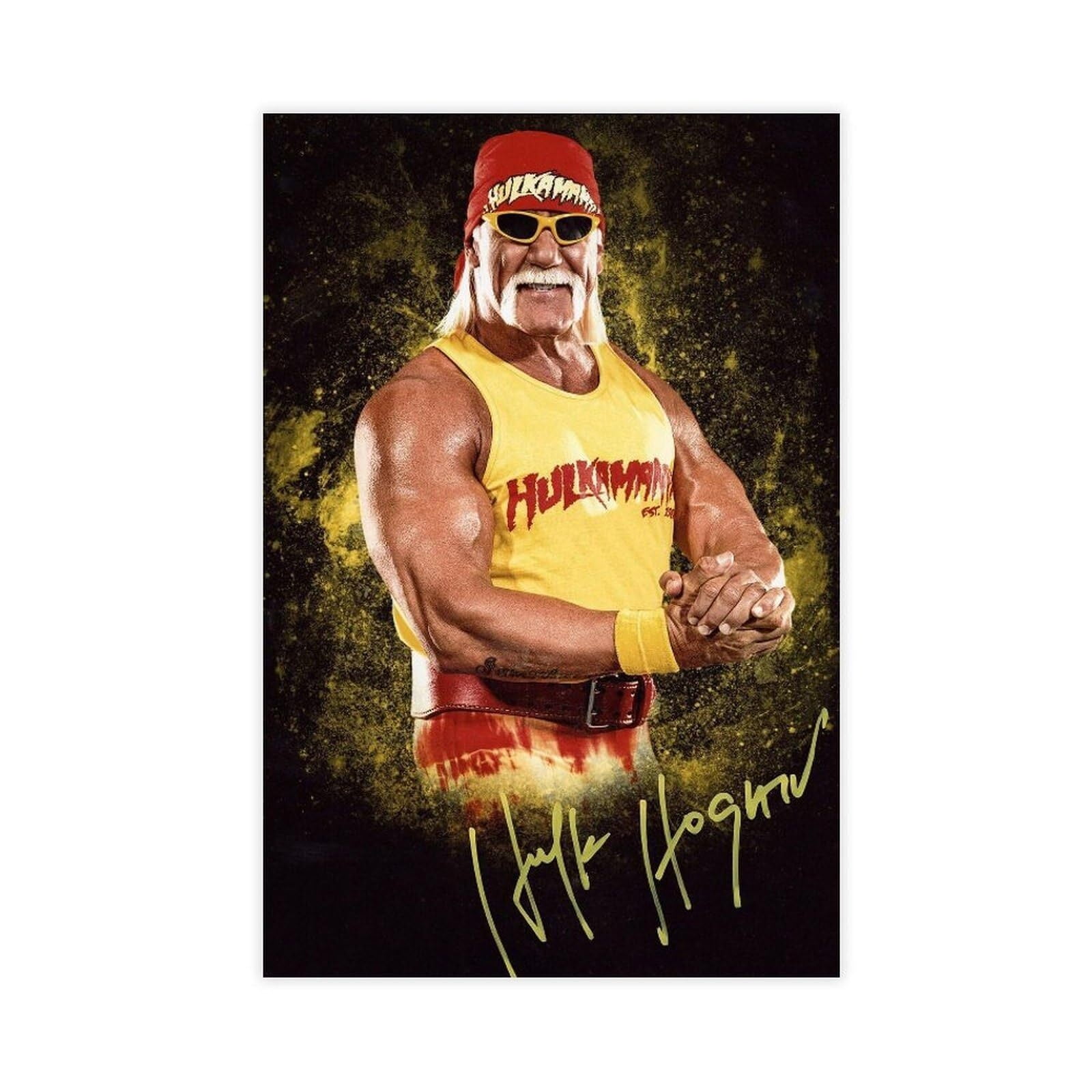 Hulk Hogan Signed Canvas Poster Bedroom Decor Landscape Office Room ...