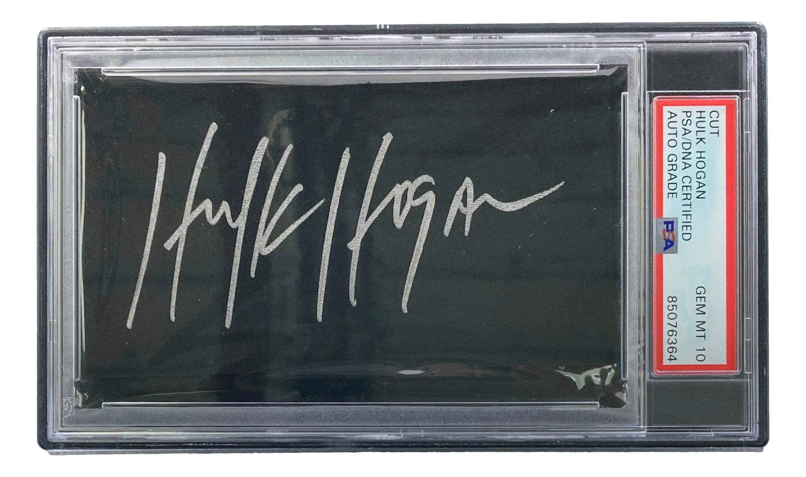 Hulk Hogan Signed Slabbed WWE WWF Cut Signature PSA/DNA Auto Gem MT 10 ...