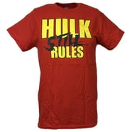 Boy's WWE Hulk Hogan Hulkster Rules Graphic Tee Red Large - Walmart.com