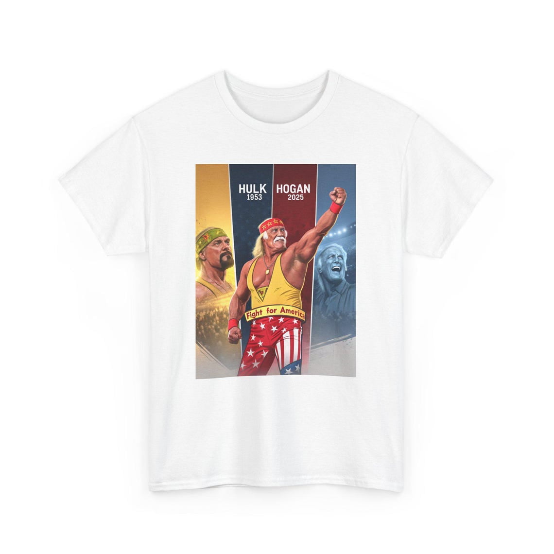 Hulk Hogan T shirt, Hulkamania with wrestling graphics, Wrestling T ...