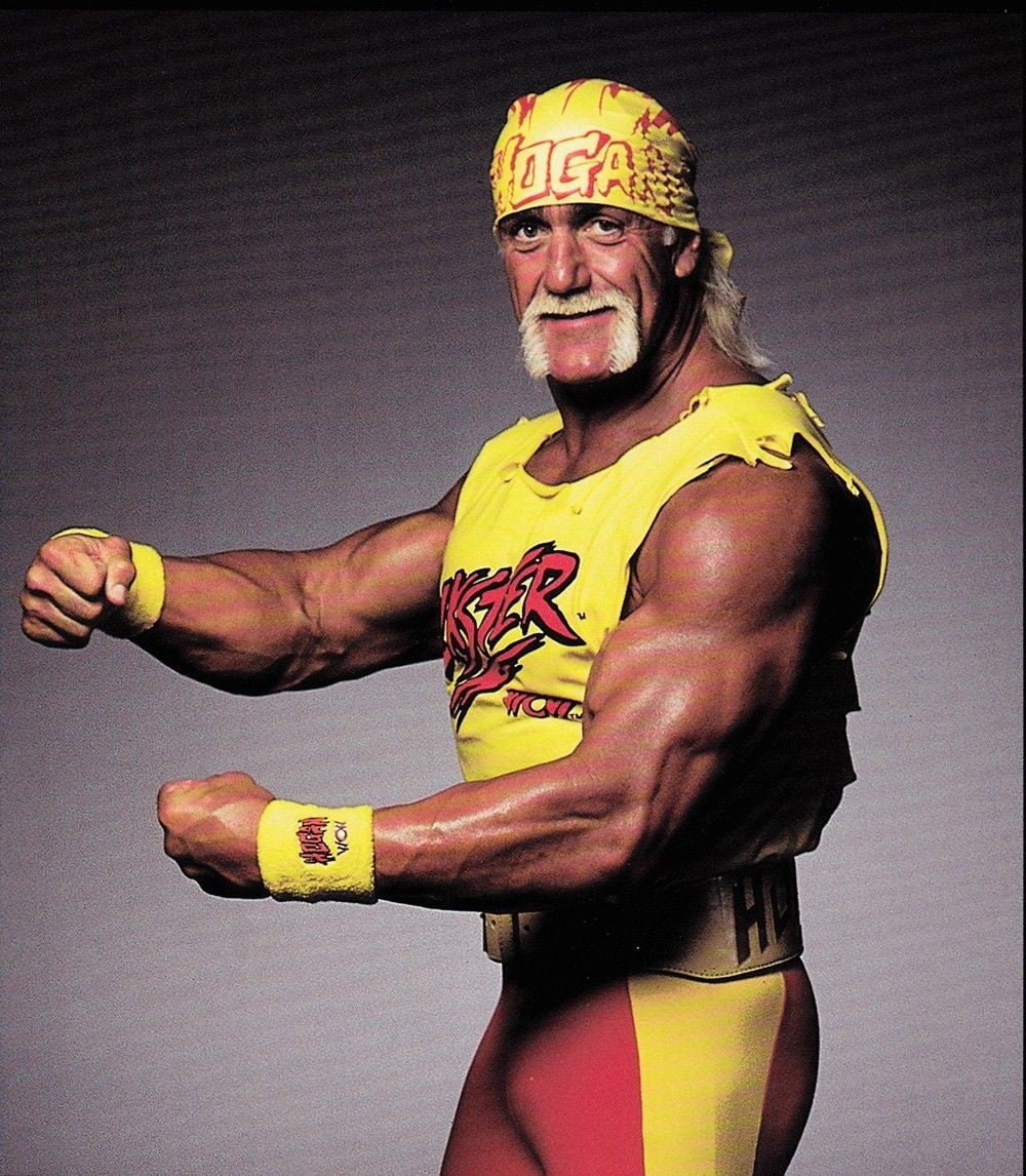 Hulk Hogan Training Portrait Poster Iconic Bodybuilder Wrestling Legend ...