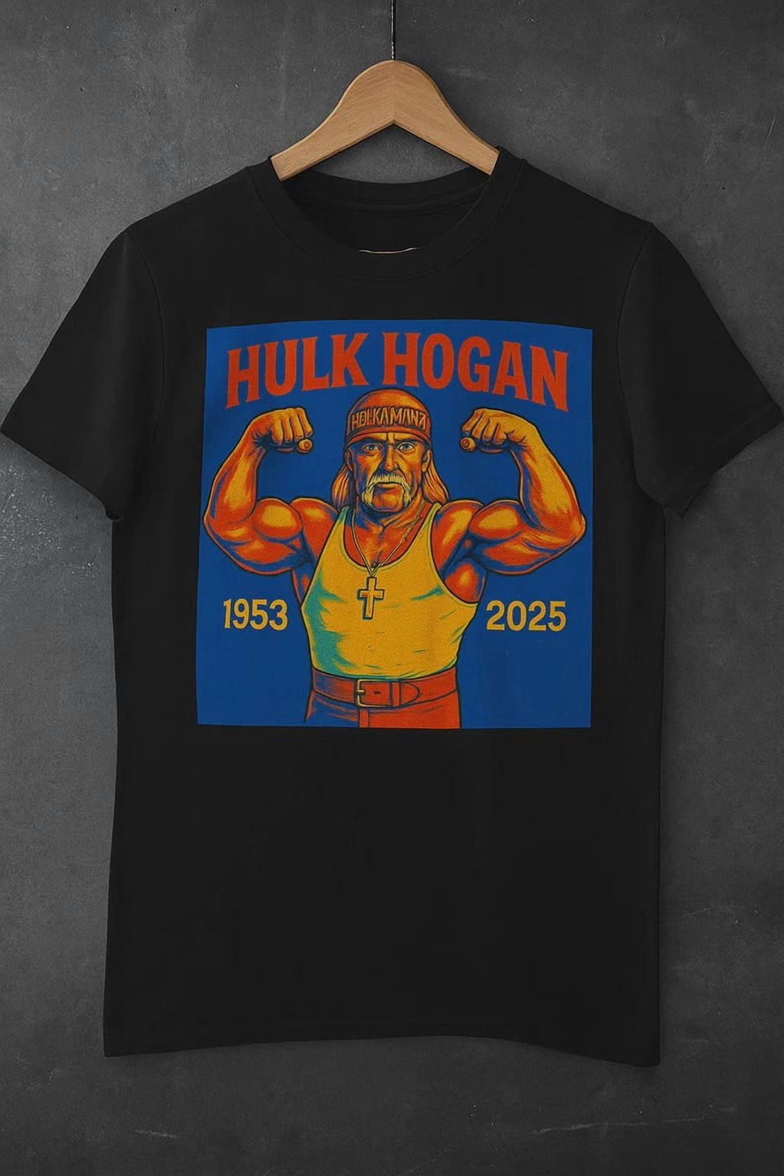 Hulk Hogan Tribute Shirt, 1953-2025 Memorial Design, Vintage Wrestling ...