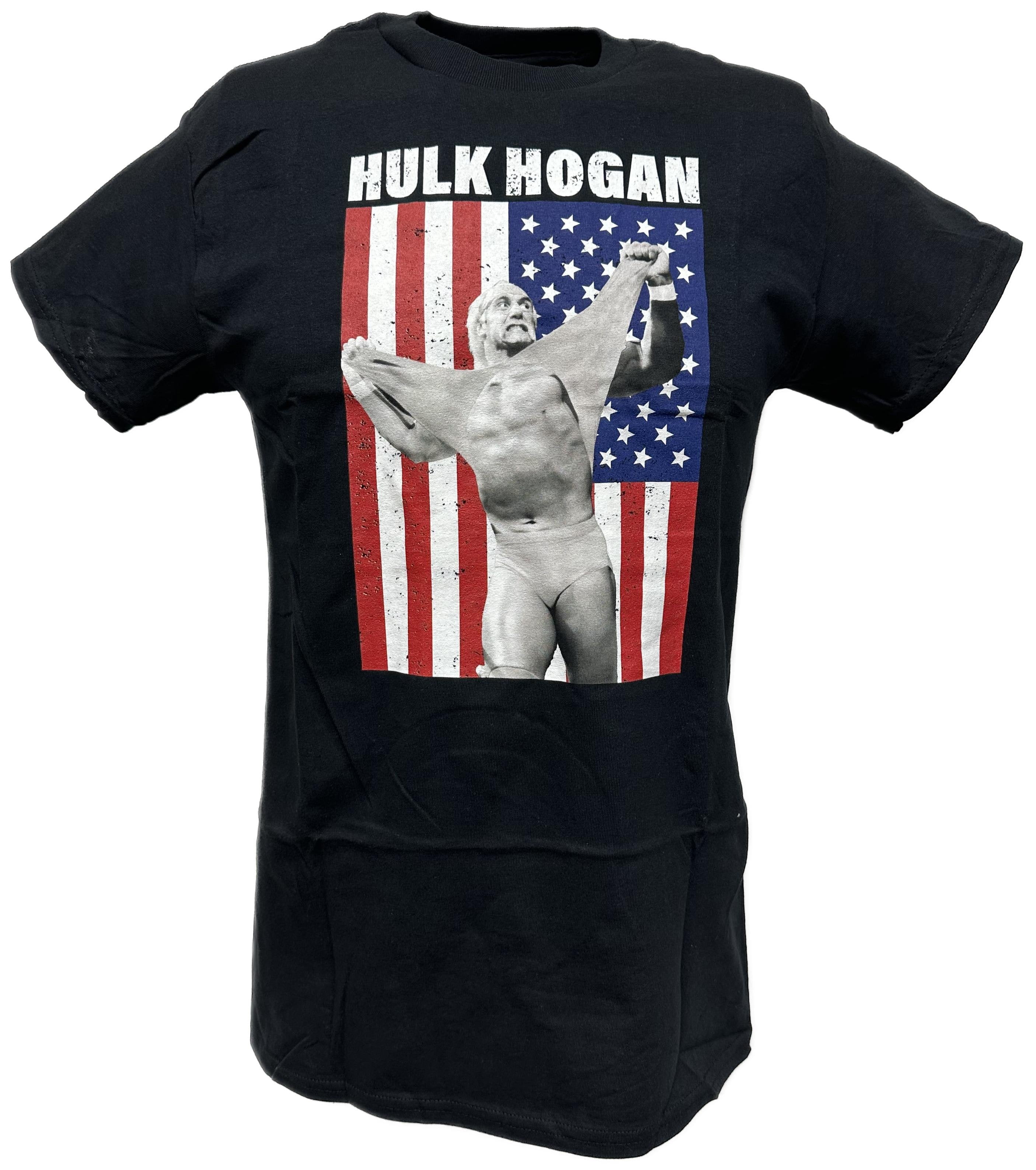 Hulk Hogan USA American Flag WWE Mens T-shirt 4XL - Walmart.com