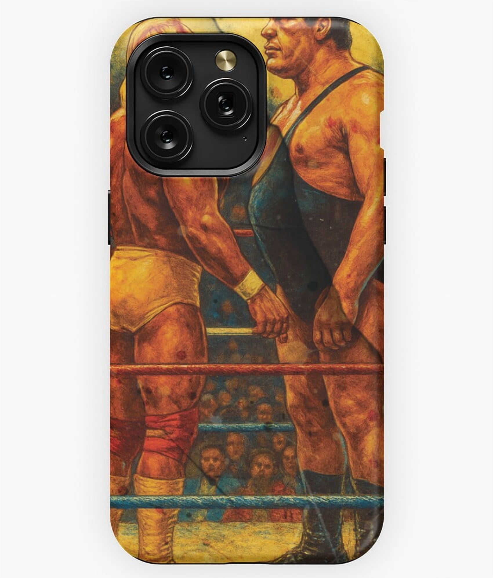 Hulk Hogan V Andre the Giant Wrestling G2574 Phone Case for iPhone17 16 ...
