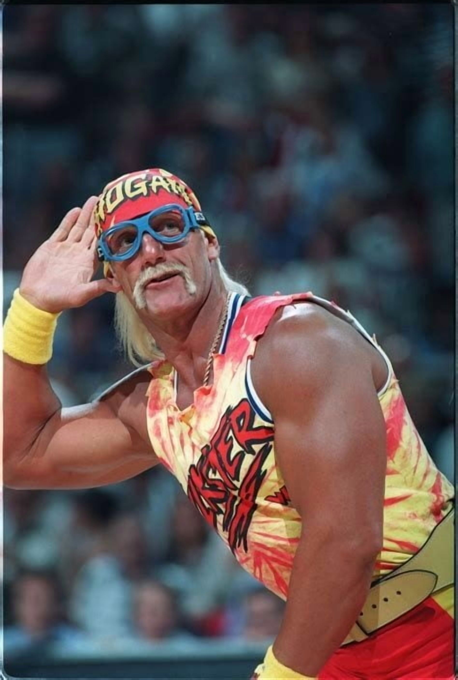 Hulk Hogan WrestleMania Portrait Poster Iconic Wrestling Star Classic ...