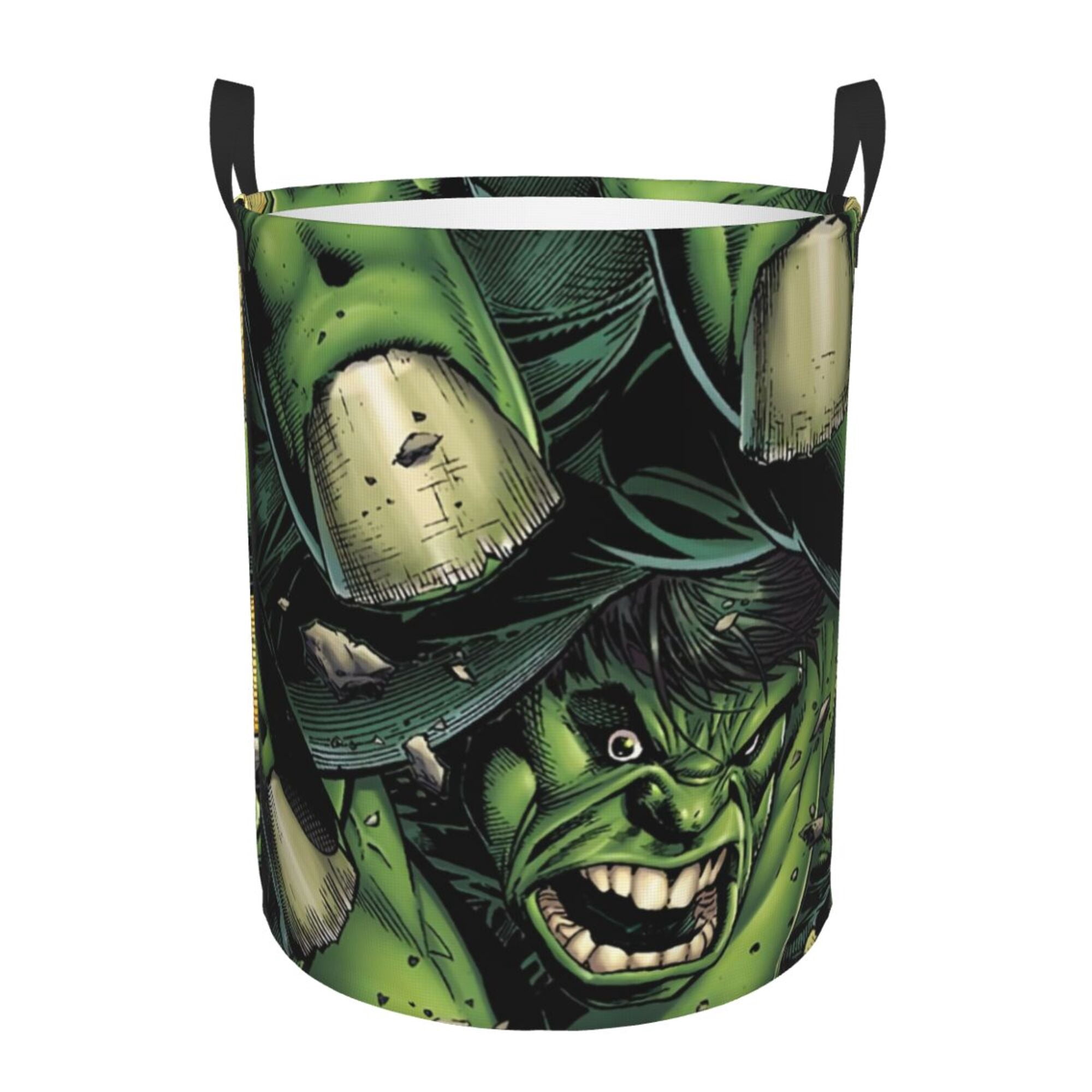 Hulk Laundry Hamper Basket, Waterproof Collapsible Circular Clothes ...