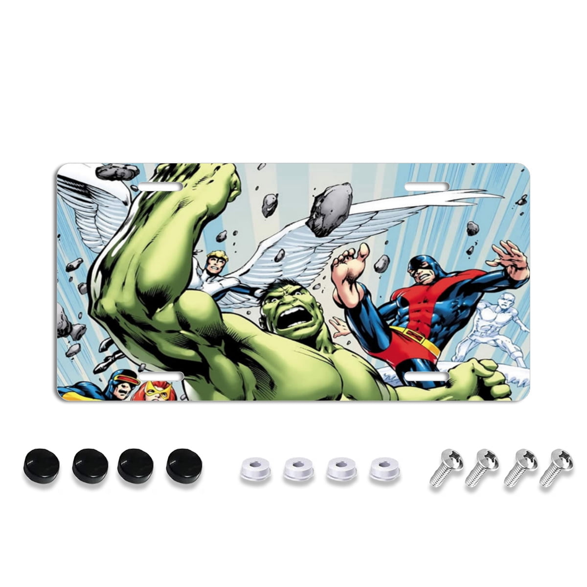 Hulk License plate cover, 1 piece snap-on license plate cover, easy to ...