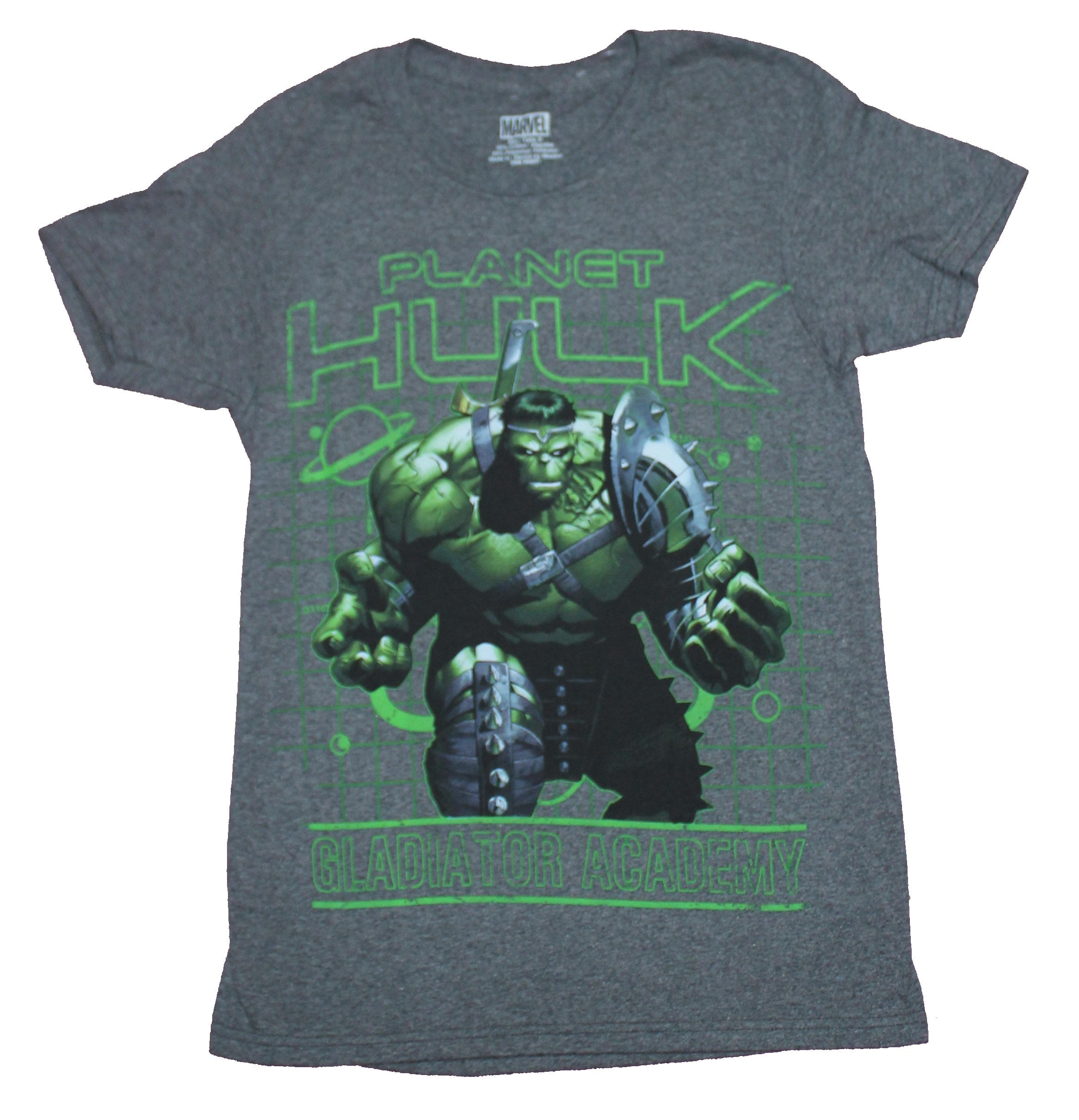 Hulk Mens T-Shirt - Planet Hulk Gladiator Academy Battle Ready ...