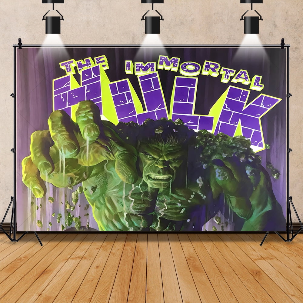 Hulk Party Supplies Green Hero Backdrop,Hulk Theme Happy Birthday Party ...