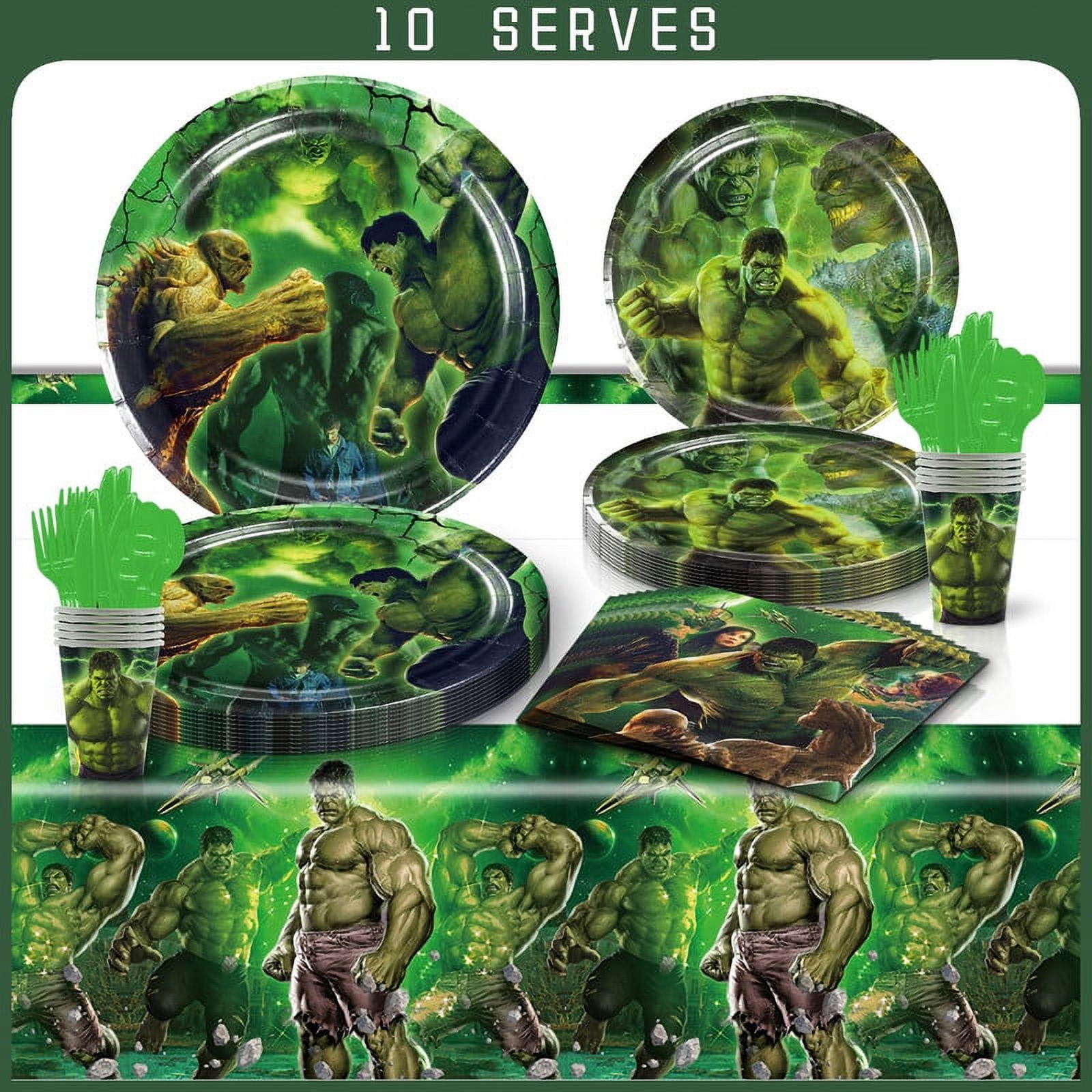 Hulk Party Supplies Plates Birthday Decorations Tableware Disposable ...