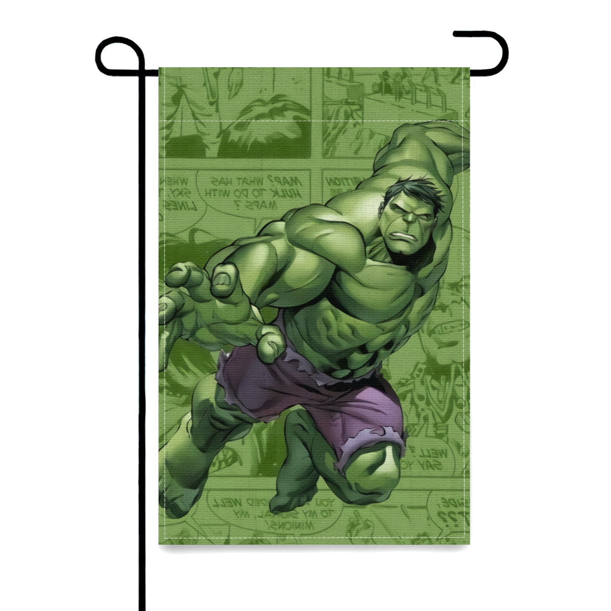 Hulk Personalized Garden Flag Custom Double Sided Imitation Cotton and ...