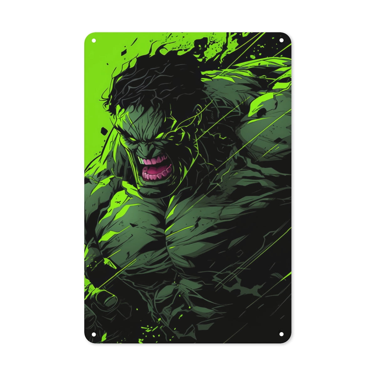Hulk Poster Tin Painting Halloween Retro Tin Sign Retro Plaque Kitchen ...