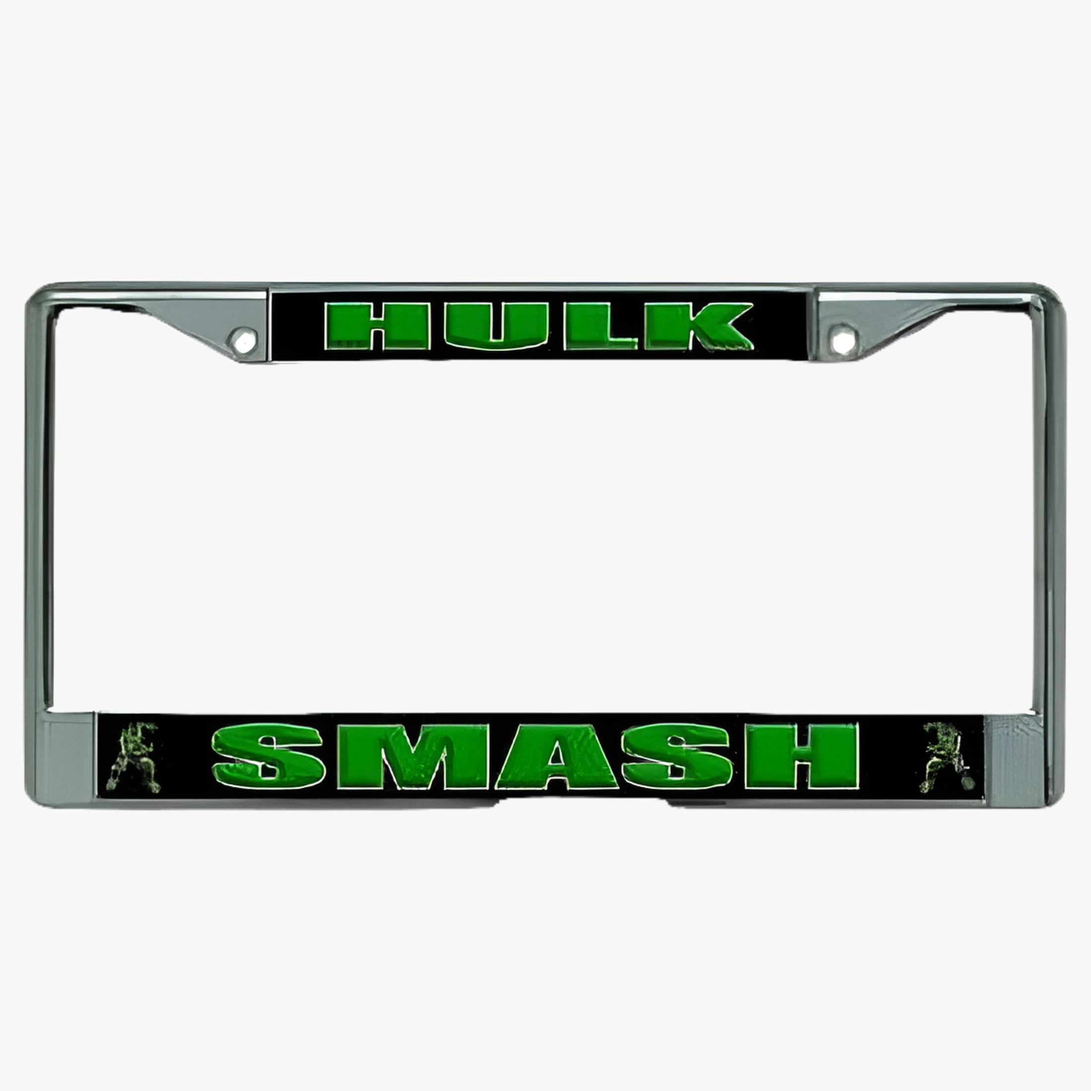 Hulk Smash Chrome License Plate Frame - Walmart.com