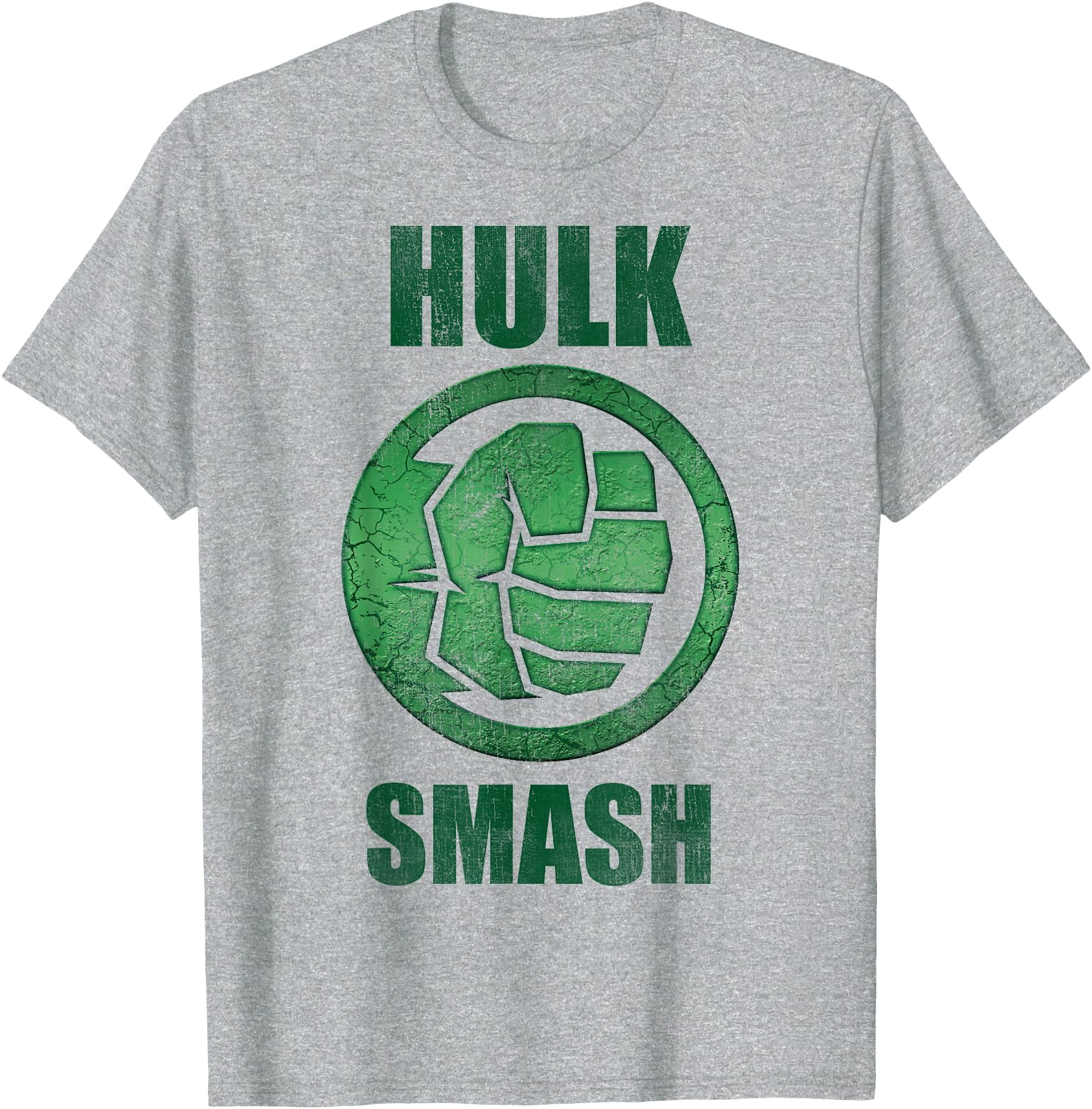 Hulk Smash Fist Circle Logo Green Stone Poster DTG Print Unisex T-Shirt ...