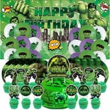 Hulk Tableware Balloons Birthday Plates Party Decor Banner Cake Topper ...