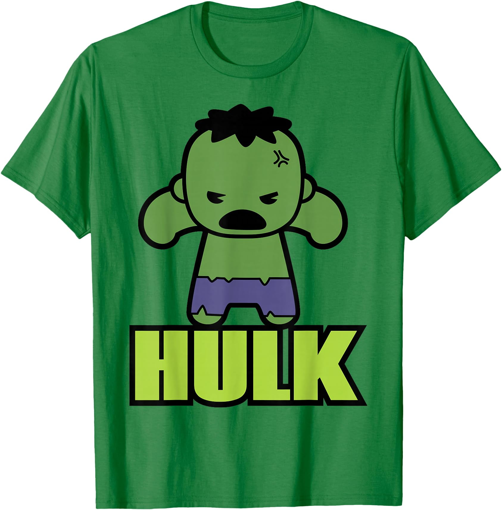 Hulk The Incredibly Cute Kawaii Pose DTG Print Unisex T-Shirt,Irish ...