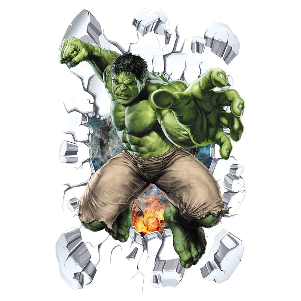 Hulk Wall Stickers 3D Wall Stickers Children's wall stickers Cartoon ...
