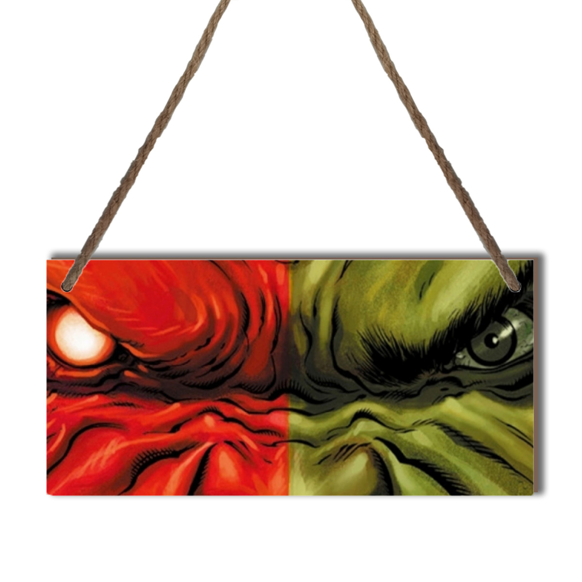 Hulk Wooden Sign Square Wooden Door Panel Decoration 10.8x3.9 Inch Home ...