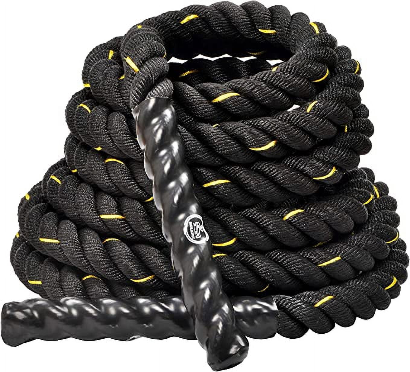 HulkFit Heavy HD Dacron Battle Exercise Training Rope, 1.5/2in Diameter ...