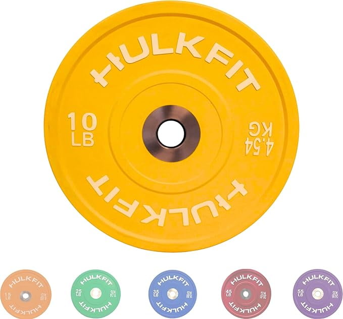 HulkFit Sport Series 2 Olympic Bumper Plates - 10lb - Walmart.com