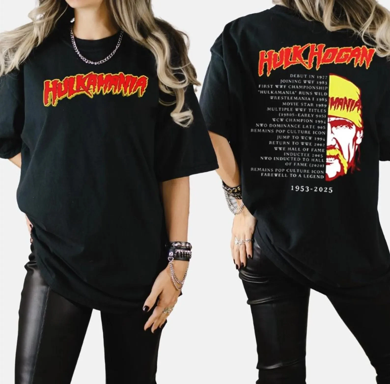 Hulkamania RIP Retro 2 Side Shirt, Hulk Hogan Rest in Peace Brother T ...