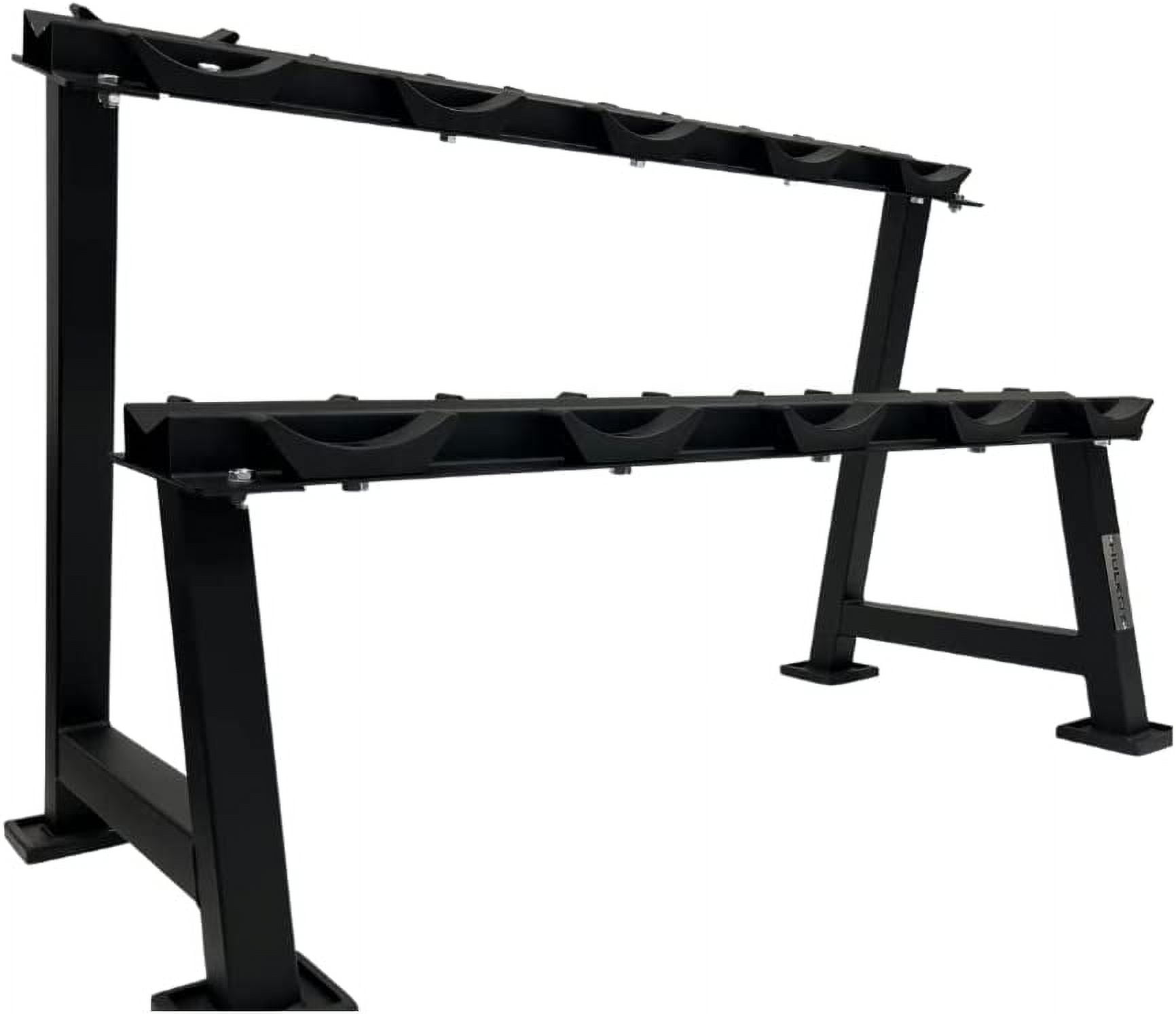 Hulkfit 2 Tier Adjustable Dumbbell Weight Rack, 10 Removable Cups ...