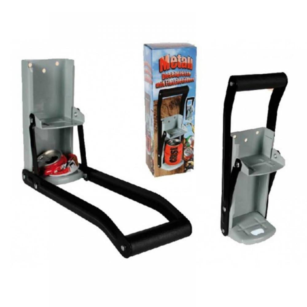 Hulklife 16 oz Metal Can Crusher, Heavy-Duty Wall-Mounted Smasher for ...